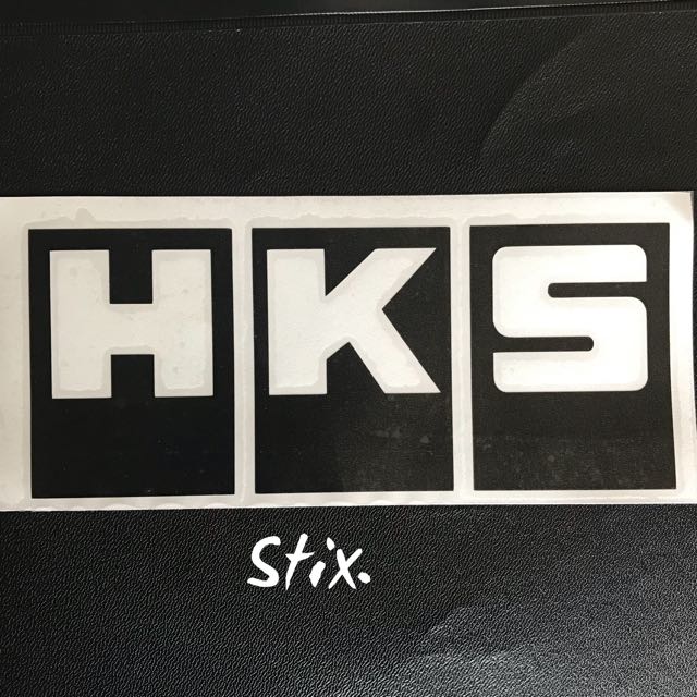 HKS Vinyl Cut Sticker, Car Accessories, Accessories on Carousell