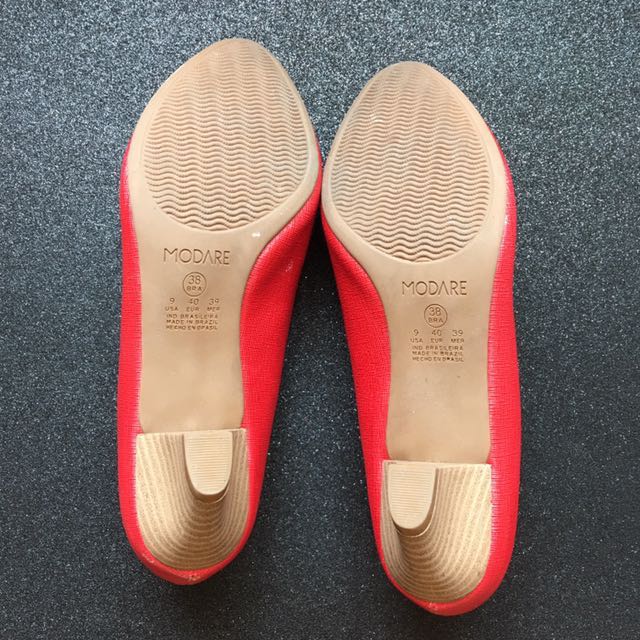 Modare Red Dress Shoes (made in Brazil), Women's Fashion, Footwear ...