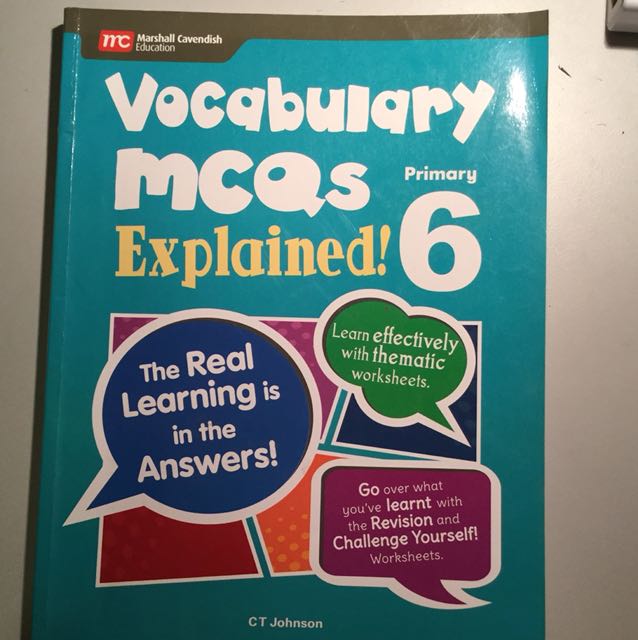 Primary 6 Marshall Cavendish Vocabulary MCQs Explained!, Hobbies & Toys ...