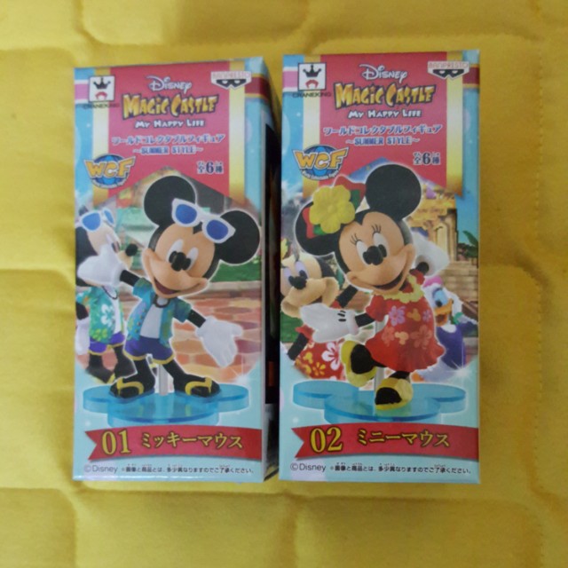 WCF (World Collectable Figure) - Disney - Magic Castle - My Happy Life - 01.Mickey Mouse & 02 ...