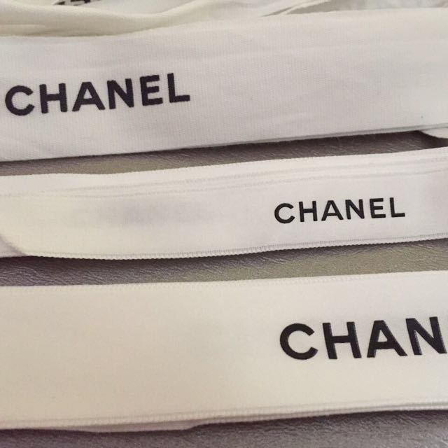 Chanel Camellia Flower + Ribbon, Luxury, Accessories on Carousell