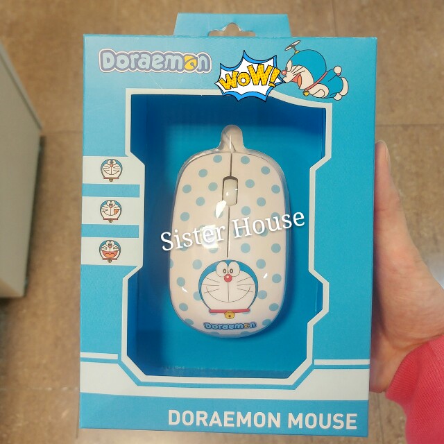 Doraemon LED Mouse 多啦A夢滑鼠 (大頭), 電腦＆科技, 電腦周邊及配件, 電腦滑鼠及相關產品 - Carousell