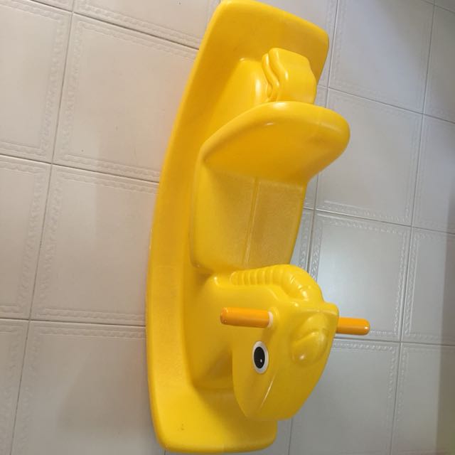 Little tikes yellow rocking horse, Babies & Kids, Baby Nursery & Kids ...