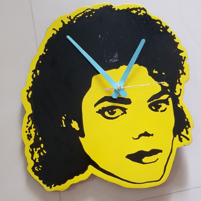 Michael Jackson clock, Furniture & Home Living, Home Decor, Clocks on ...