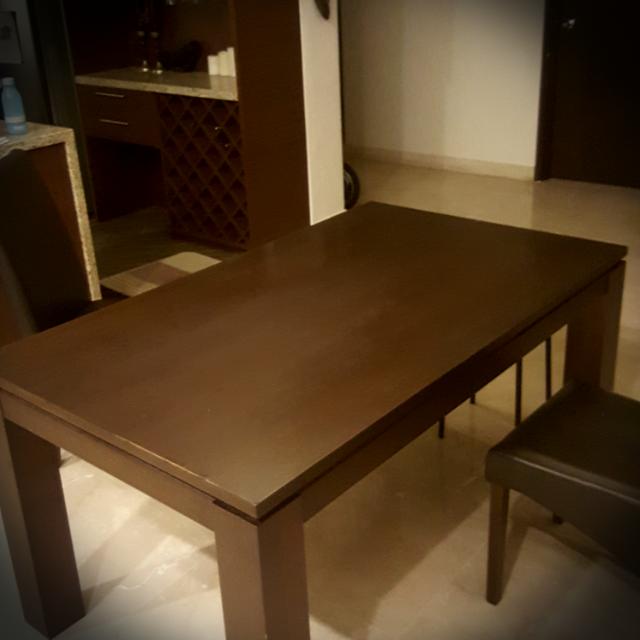 Wooden Dining Table 5ft X 3 Ft With 6 Chairs, Furniture & Home Living ...
