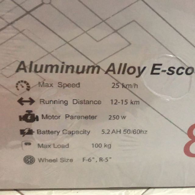 Brand new Aleoca e-potenza x.8, Sports Equipment, PMDs, E-Scooters & E ...