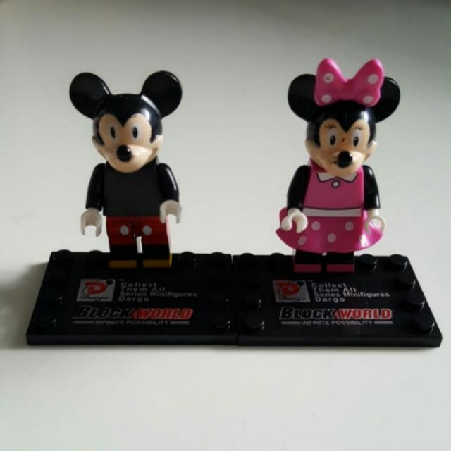 Disney Dargo Minifigures Mickey Minnie Stitch Genie Daisy Donald Duck ...