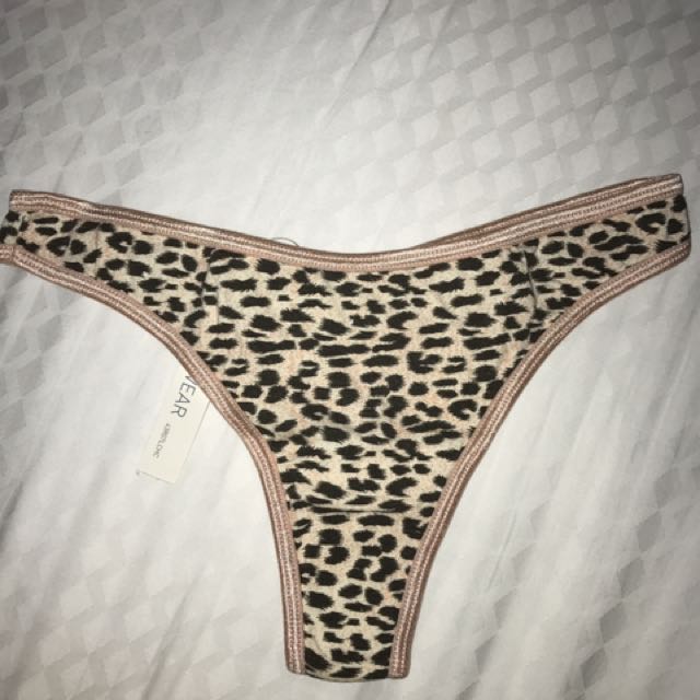 Leopard print Thong (Topshop), Women's Fashion, New Undergarments ...