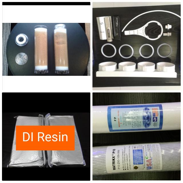 New 4 Stages DI Water Filtration. With TDS Pen And DI resin. Zero TDS ...