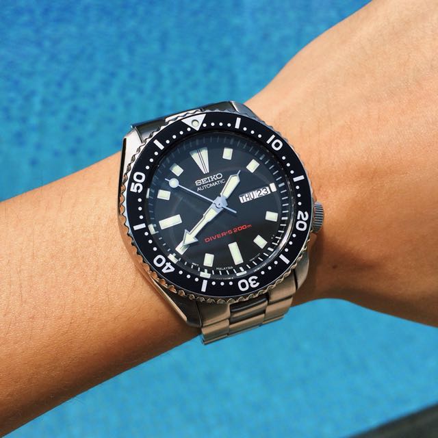 Seiko Diver SKX173 (with mods), Men's Fashion, Watches & Accessories ...