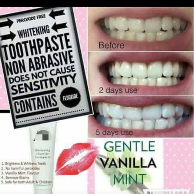 Whitening tooth paste, Beauty & Personal Care, Face, Face Care on Carousell