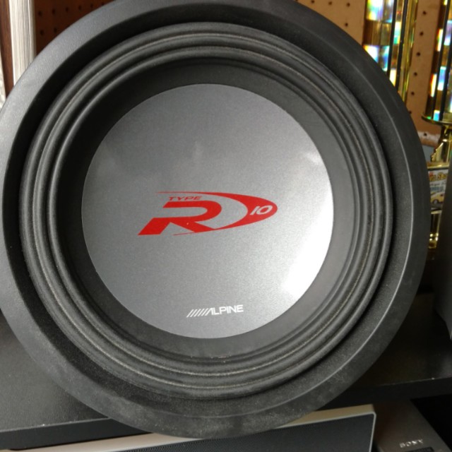 Alpine 10"Type-R Series Car Subwoofer, Car Accessories on Carousell