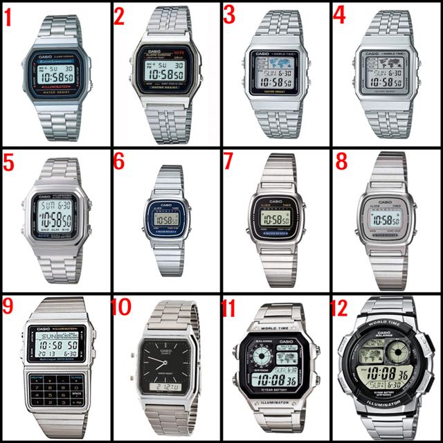 Casio Vintage Silver, Luxury, Watches on Carousell