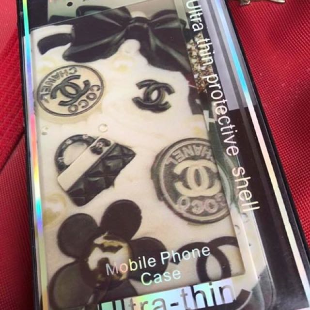 Chanel print Tempered glass and case, Mobile Phones & Gadgets, Mobile ...
