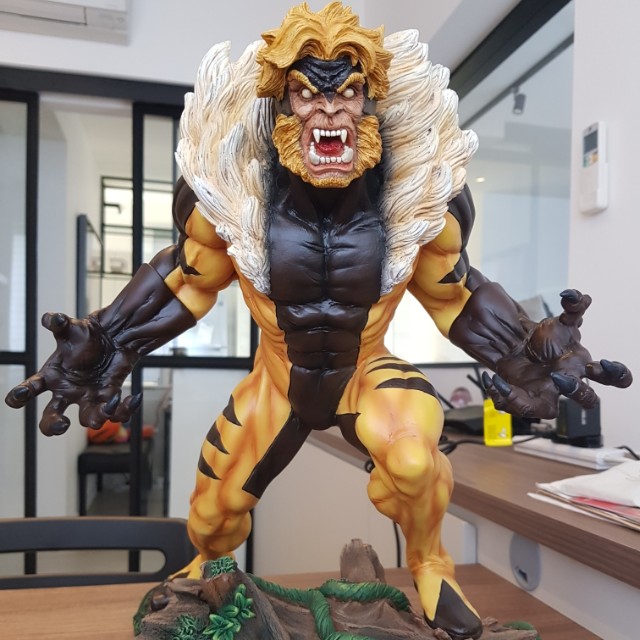 Custom Sabertooth Statue 1/4, Hobbies & Toys, Toys & Games on Carousell