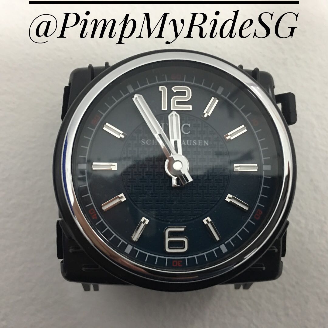 IWC Schaffhausen Dash Clock( Limited Edition Blue) For Mercedes Benz ...