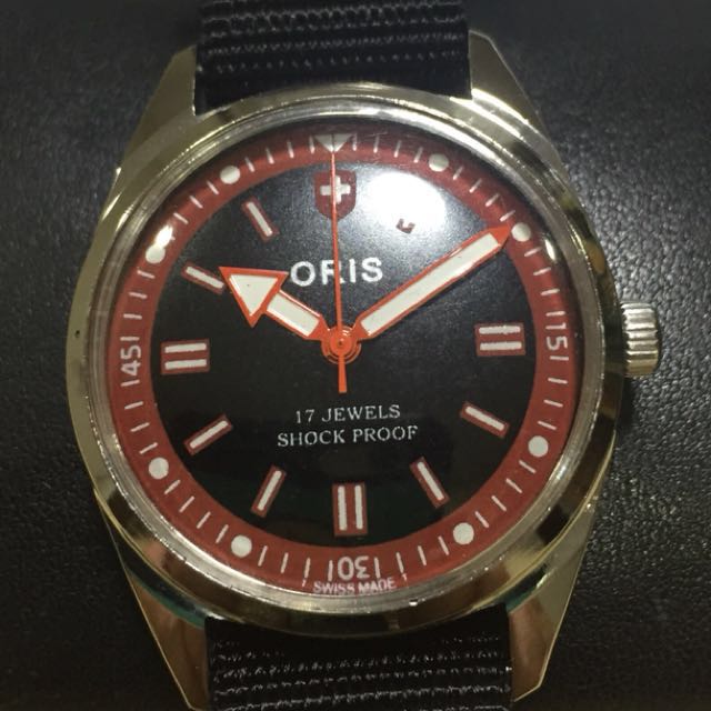 ORIS 17 jewels Mechanical Winding Military style watch, Men's Fashion, Watches on Carousell