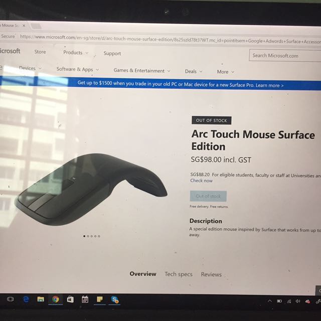 Arc Touch Mouse by Microsoft, Computers & Tech, Parts & Accessories ...
