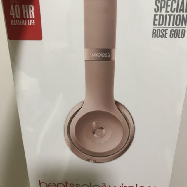 Beats Solo3 Wireless in Rose Gold (Limited Edition), Audio, Earphones ...
