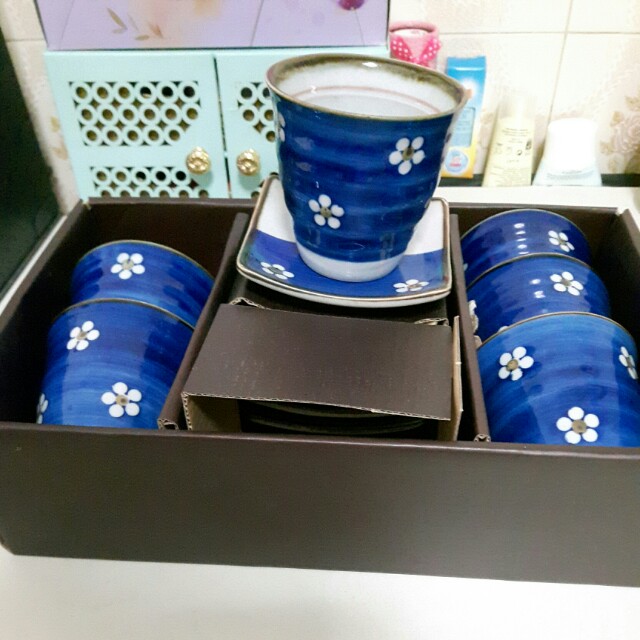 Japanese Tea Cups and Saucers (6 pieces), TV & Home Appliances, Kitchen Appliances, Other ...