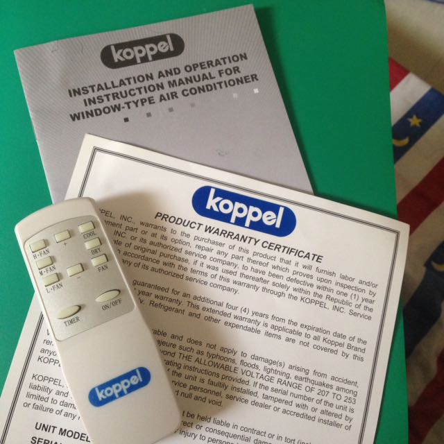 Koppel 0.5hp aircon w/ remote, TV & Home Appliances, Kitchen Appliances ...