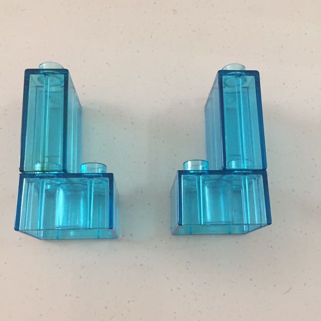 Lego Duplo Brick - Transparent Blue, Hobbies & Toys, Toys & Games on ...