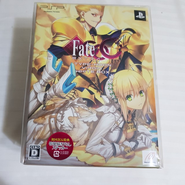 Psp Fate Extra Type-Moon Virgin Box with Figma SP-009 Saber Bride ...