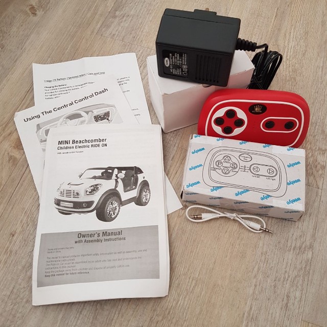 Red Mini Cooper Power & Remote Control Children Car, Hobbies & Toys ...