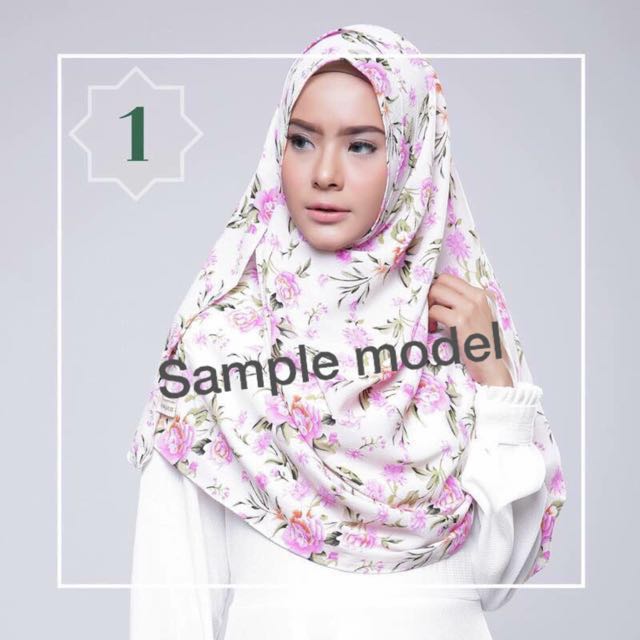 Sale 2 for $25 2017 Instock Latest Instant Floral Hijab Tudung Hijab ...