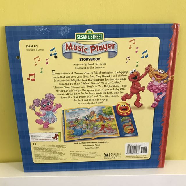 Sesame Street Music Player Storybook Reader's Digest Children's Books ...