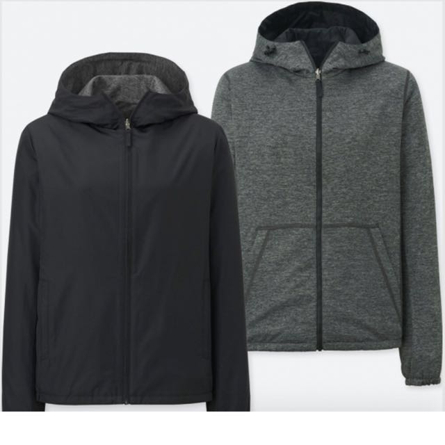UNIQLO WOMEN REVERSIBLE PARKA BLACK, Women's Fashion, Coats, Jackets ...