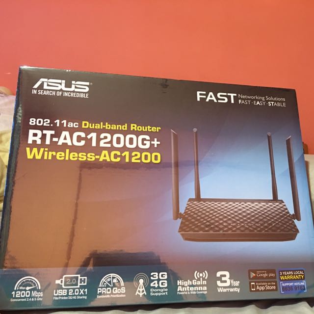 Asus modem RT-AC1200G+, Computers & Tech, Parts & Accessories ...