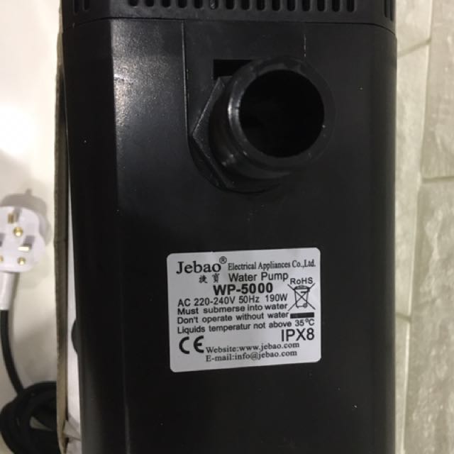 Jebao water pump wp 5000, Pet Supplies, Homes & Other Pet Accessories on Carousell