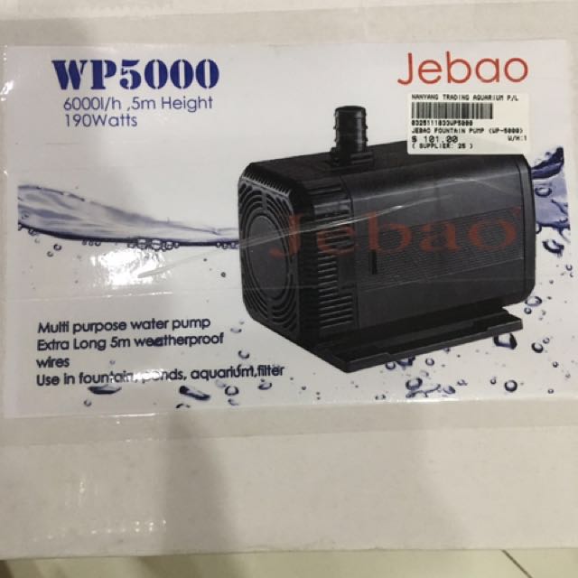 Jebao water pump wp 5000, Pet Supplies, Homes & Other Pet Accessories on Carousell