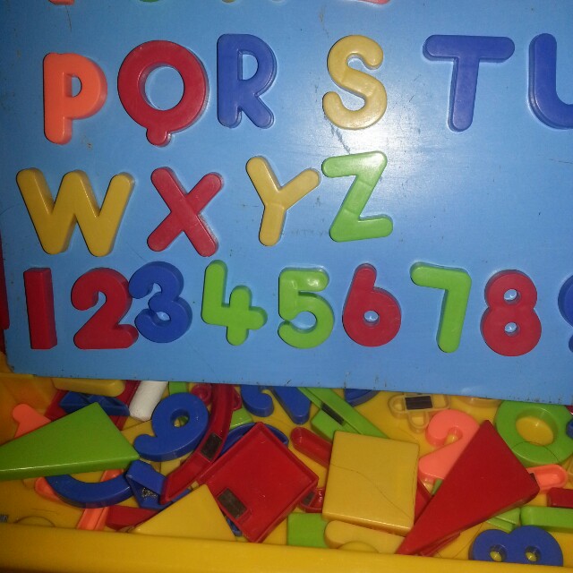 Magnetic alphabets and numbers, shapes etc, Babies & Kids, Infant Playtime on Carousell