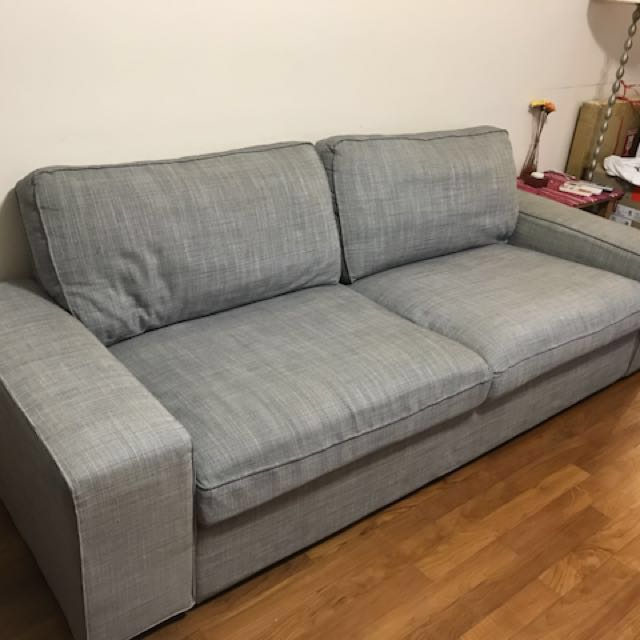 Fabric sofa , 3 seater (2.3m), Furniture & Home Living, Furniture ...