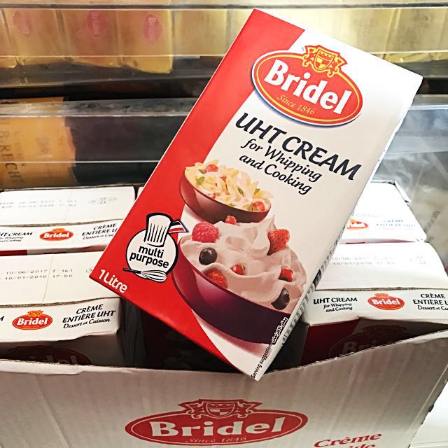 France BRIDEL UHT CREAM 35.1% 1 L 法國淡忌廉 35.1%, 嘢食 & 嘢飲, 冰凍食物 - Carousell