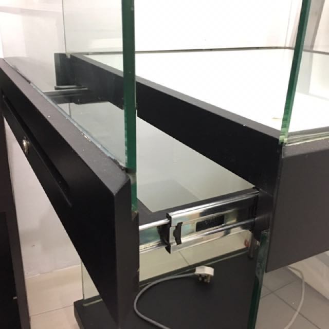 meja kaca display table, Furniture & Home Living, Furniture, Tables ...