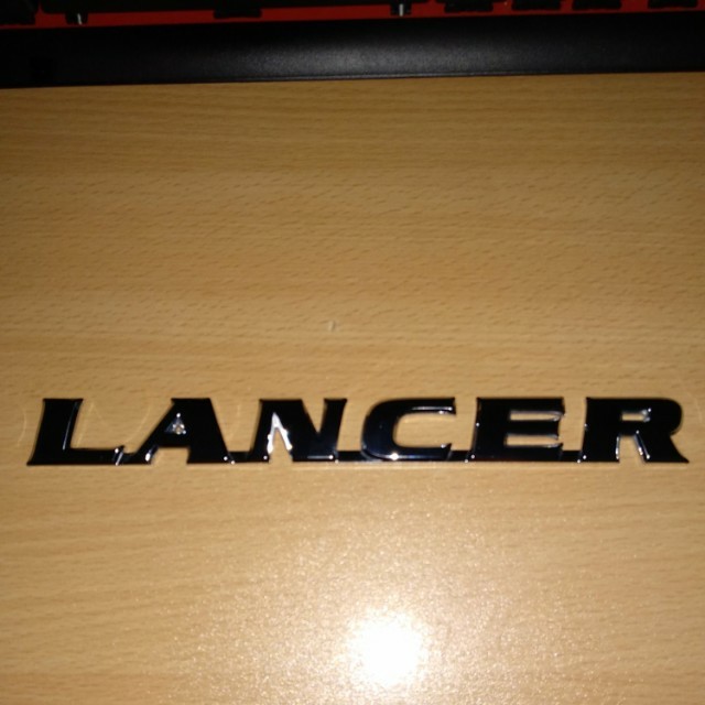 Mitsubishi original LANCER EMBLEM LOGO, Car Accessories on Carousell