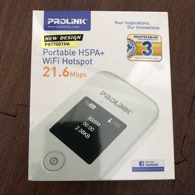 PROLINK portable HSPA+ WiFi Hotspot, Mobile Phones & Gadgets, Mobile ...
