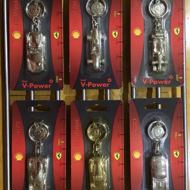 Shell Ferrari Keychain set collectible, Hobbies & Toys, Memorabilia ...