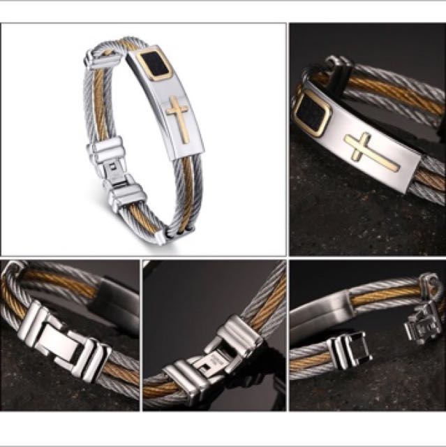 Stainless Steel Cross Design, Men's Fashion, Watches & Accessories ...