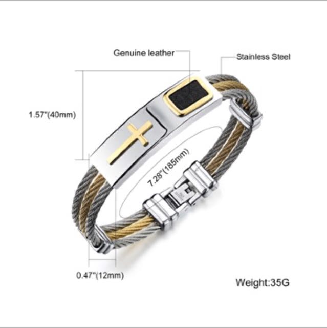 Stainless Steel Cross Design, Men's Fashion, Watches & Accessories ...