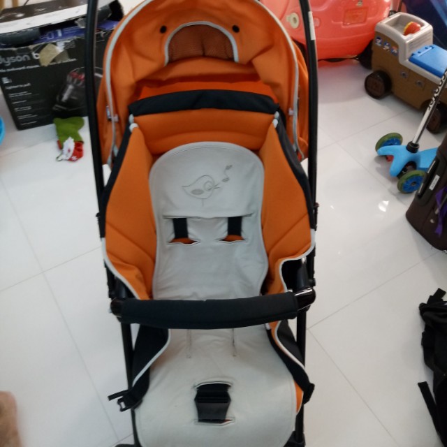 Combi stroller orange, Babies & Kids, Going Out, Strollers on Carousell