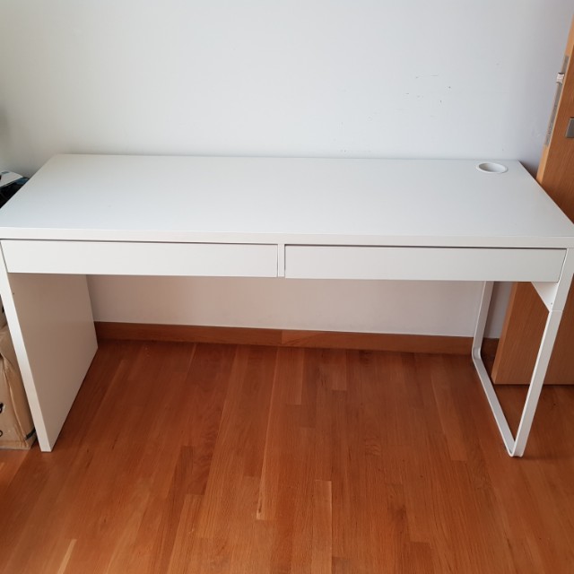 Ikea MICKE white study table - Fast deal, Furniture & Home Living ...