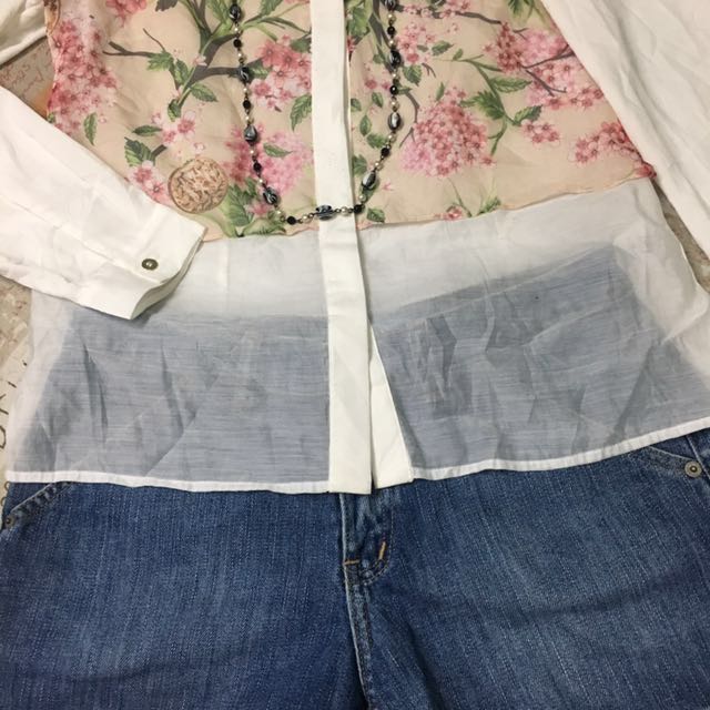 SUPER SALE! Midriff See-thru Polo, Women's Fashion, Tops, Others Tops ...