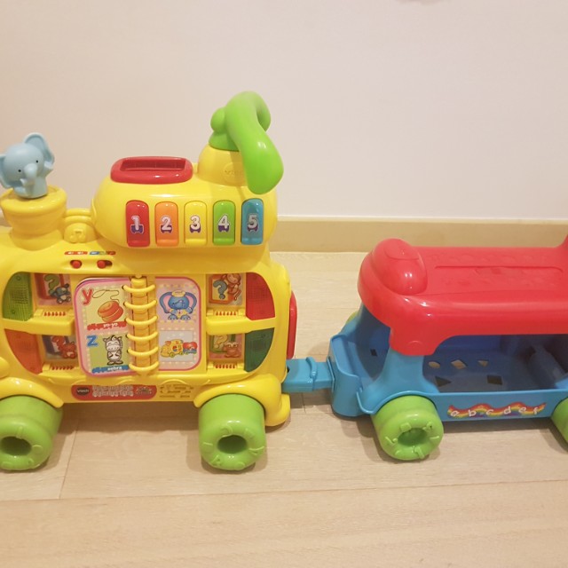 Vtech sit to stand alphabet train, Babies & Kids, Infant Playtime on ...