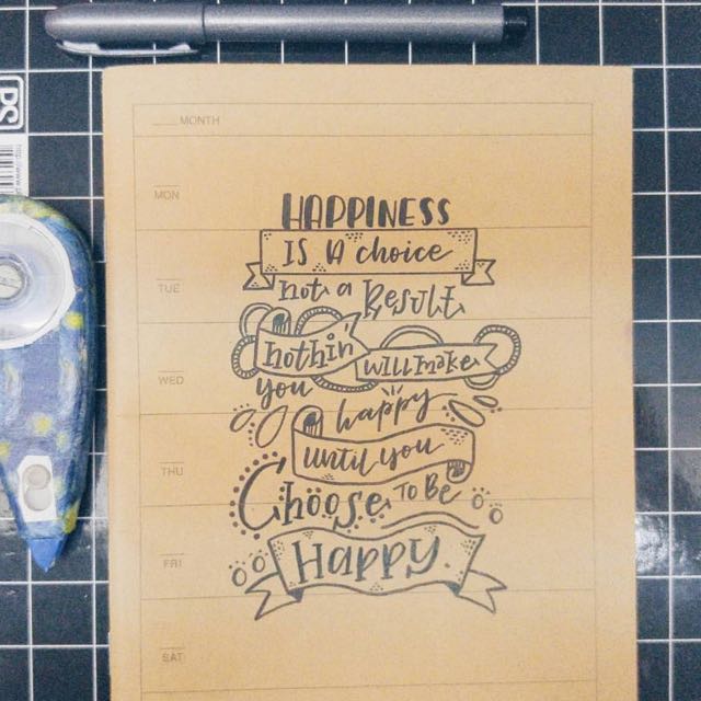 手寫無印簿 Handwritten Muji Schedule Book, 興趣及遊戲, 手作＆自家設計, 工藝用品及工具 - Carousell