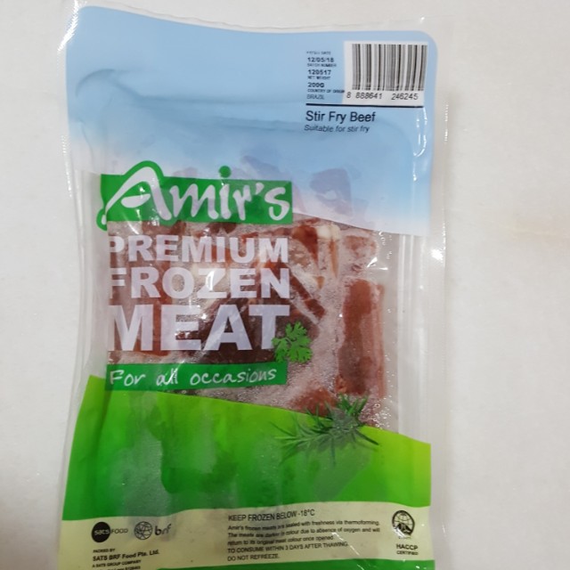CHEAP SALE!!! Amir's premium frozen meat (stir fry beef), Food & Drinks ...