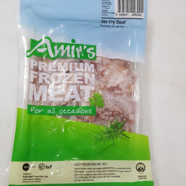 CHEAP SALE!!! Amir's premium frozen meat (stir fry beef), Food & Drinks ...